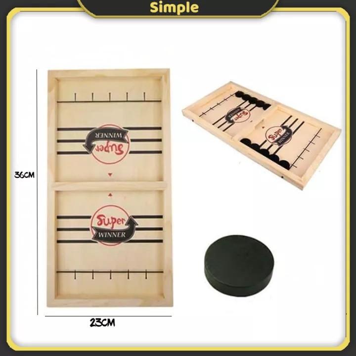 Super Winner Fast Sling Puck Board Game For 2 in 1 Disk Flicking Battle ...