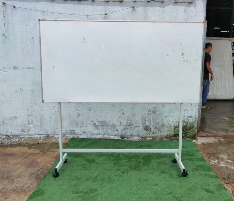 T10-AC Papan Putih Tiri 6 x 3 ft Magnetic White Board with Stand ...