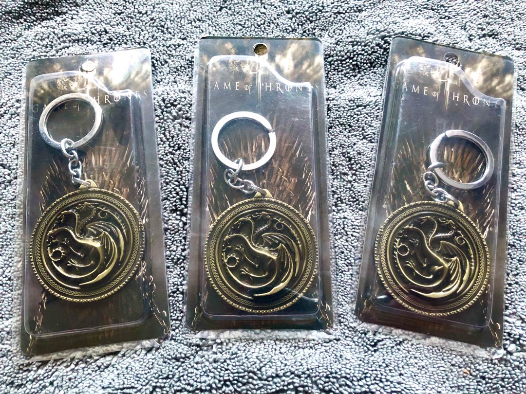 Targaryen Sigil Keychain, Hobbies & Toys, Memorabilia & Collectibles ...