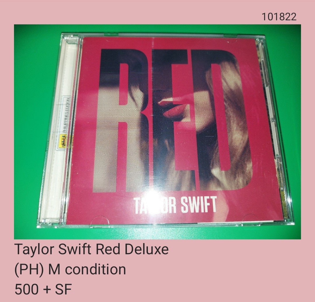 Taylor Swift Red Deluxe 2CD (unsealed), Hobbies & Toys, Music & Media ...