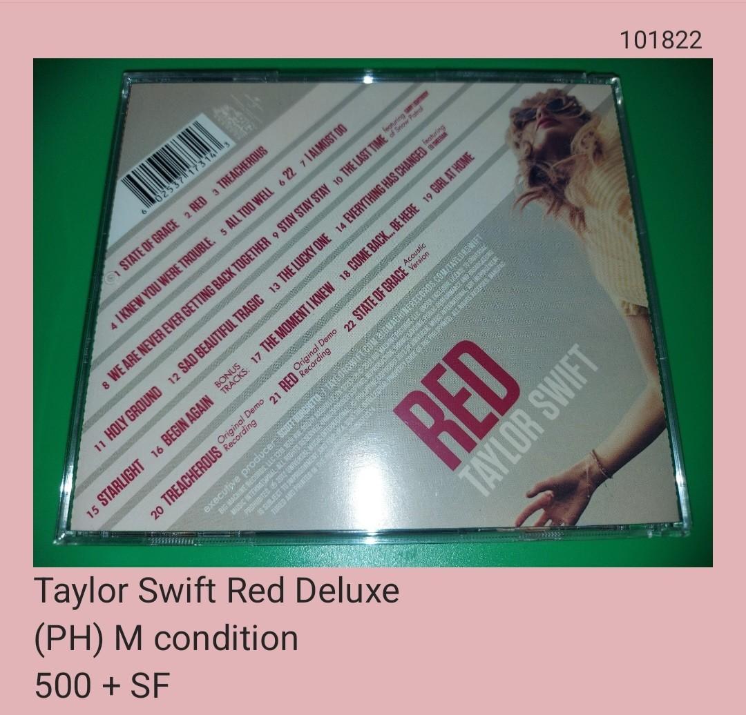 Taylor Swift Red Deluxe 2CD (unsealed), Hobbies & Toys, Music & Media ...