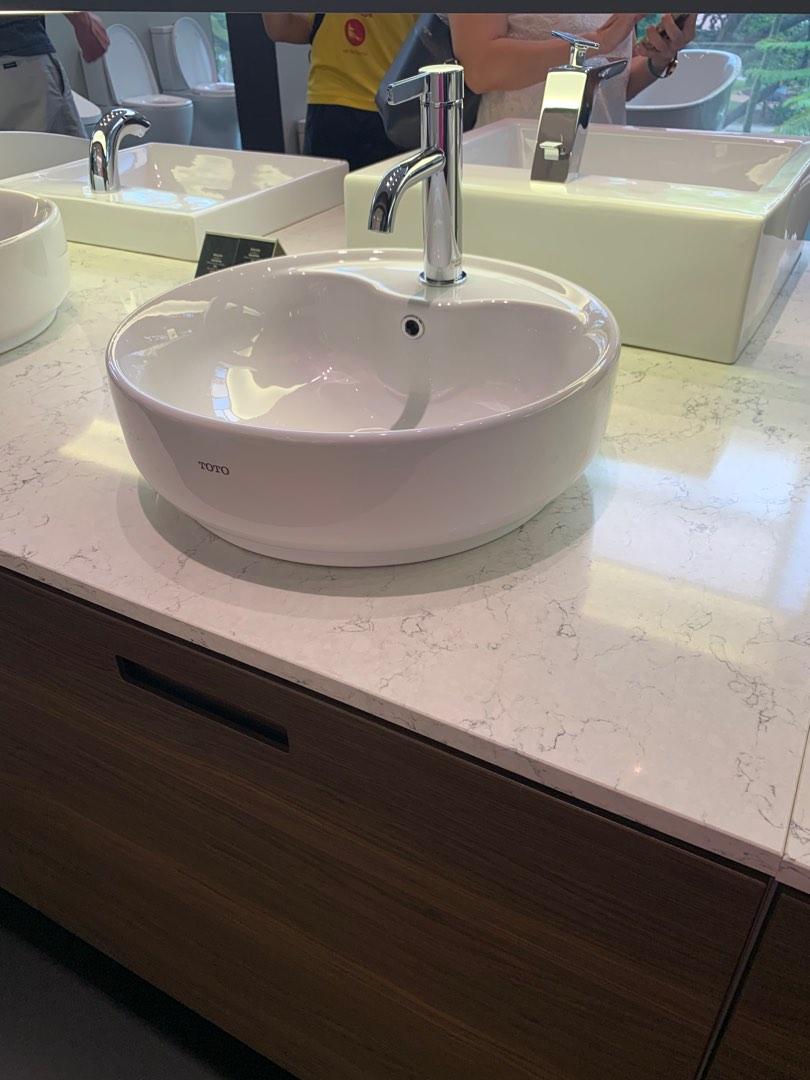 Toto Omni countertop basin LW893 Bravat basin , Furniture & Home Living ...