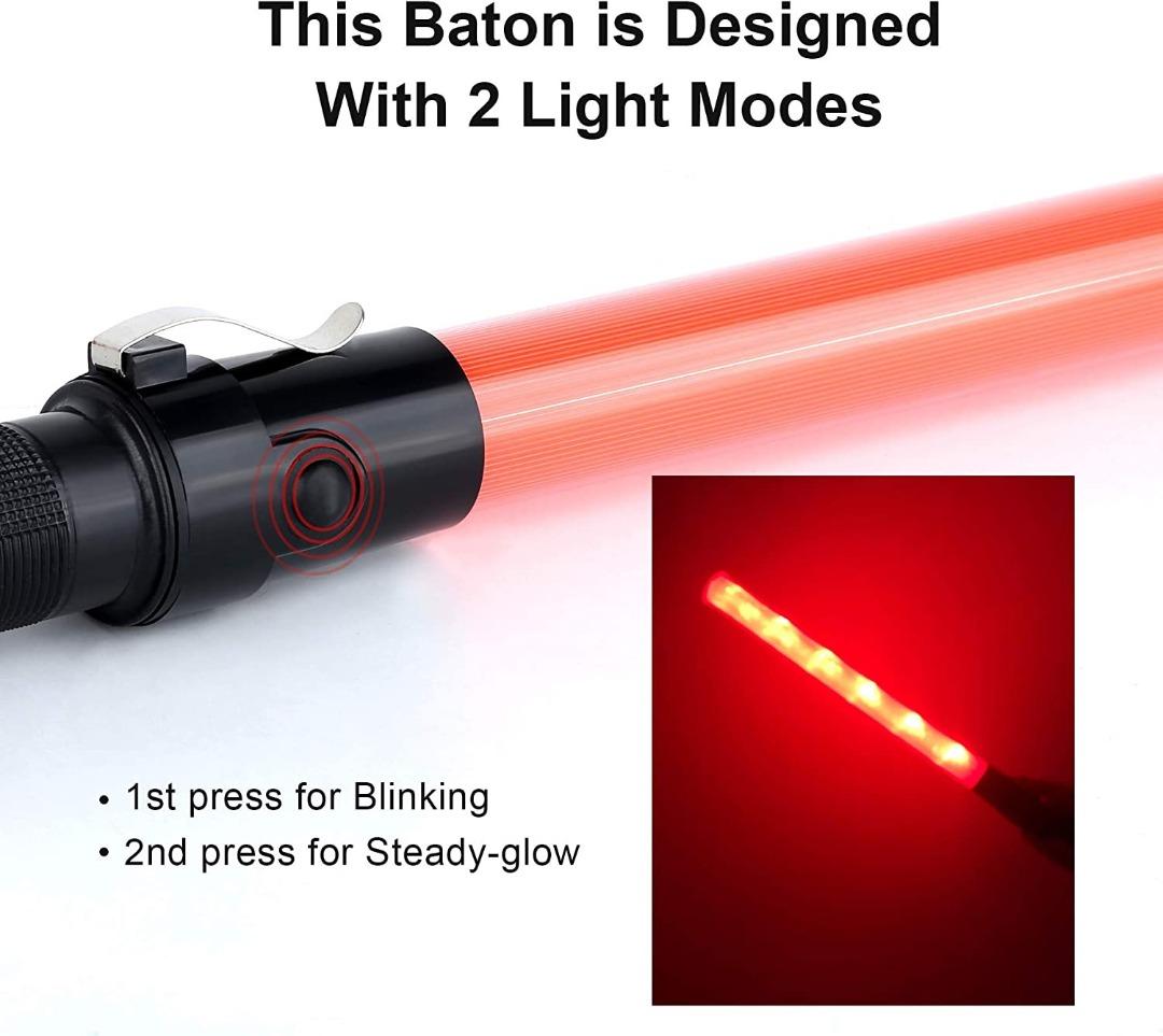 TRAFFIC CONTROL BATON WAND/ SAFETY TRAFFIC LIGHT LAMP 21", Furniture ...