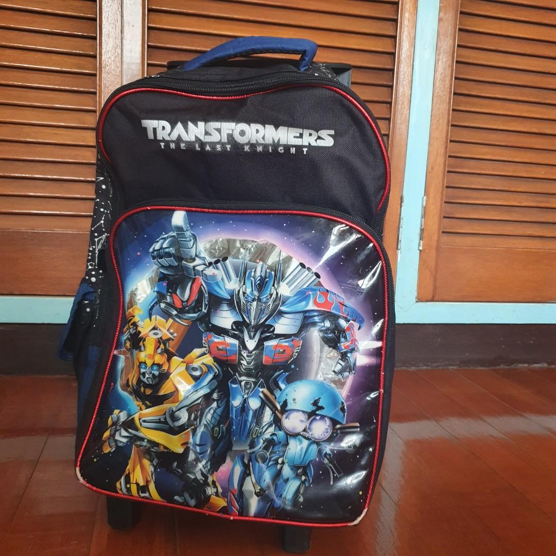 Transformers Boys school Trolley Backpack, Men's Fashion, Bags ...