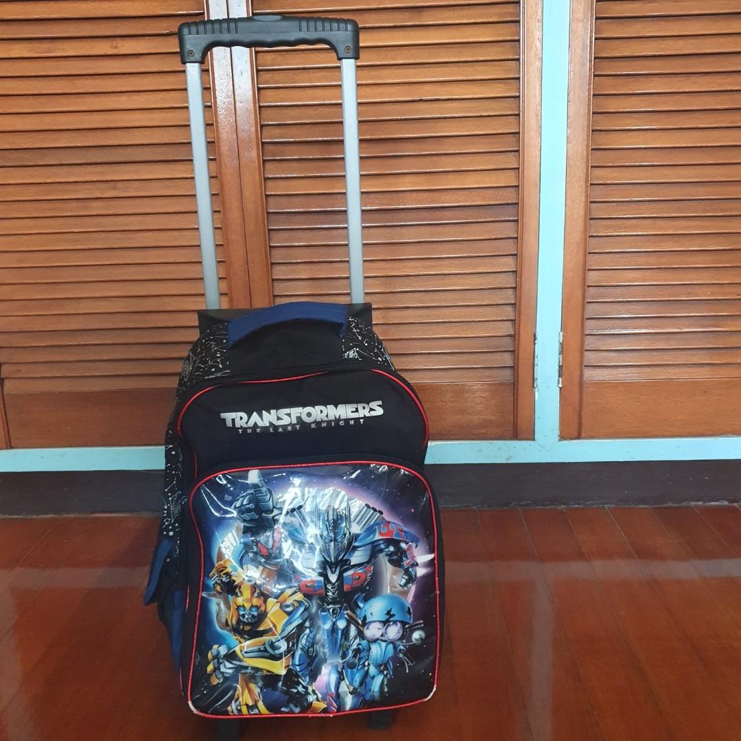 Transformers Boys school Trolley Backpack, Men's Fashion, Bags ...