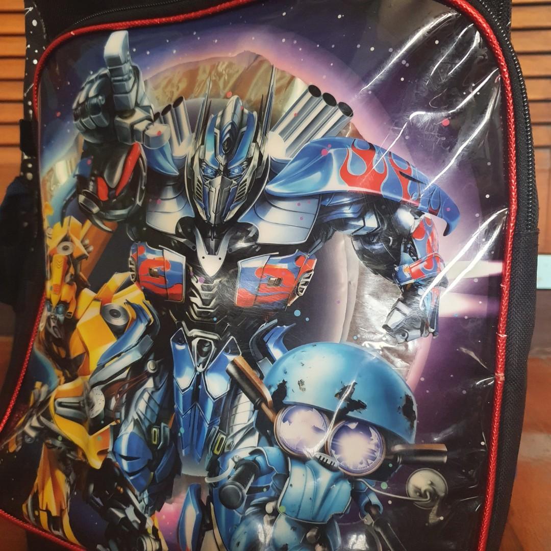 Transformers Boys school Trolley Backpack, Men's Fashion, Bags ...