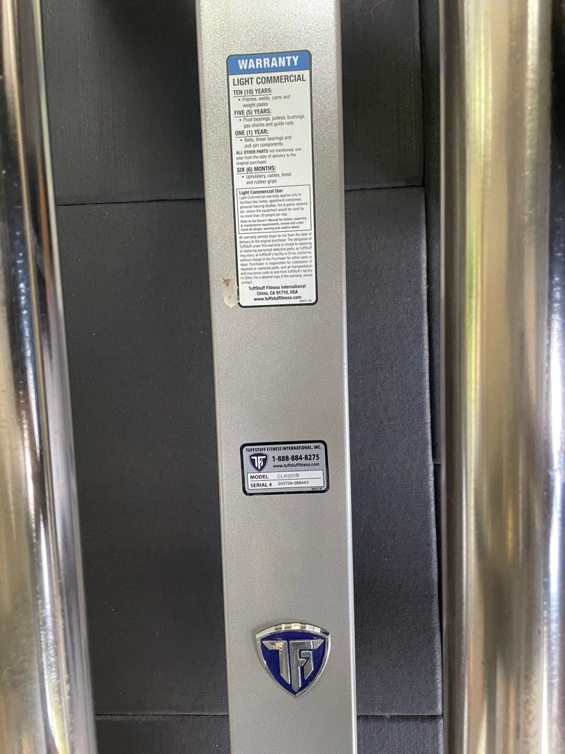 Tuff stuff evolution leg press hack squat machine gym strength compact ...