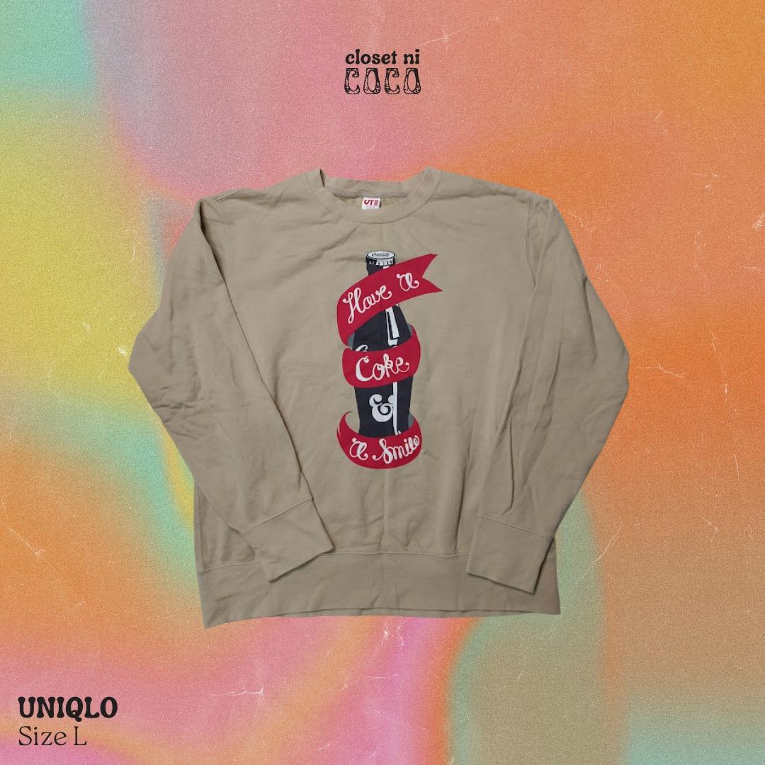 UNIQLO Coca-cola Sweater, Women's Fashion, Tops, Longsleeves on Carousell