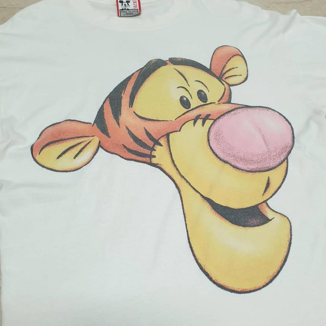 Vintage Big Face Tigger Tee, Men's Fashion, Tops & Sets, Tshirts & Polo ...