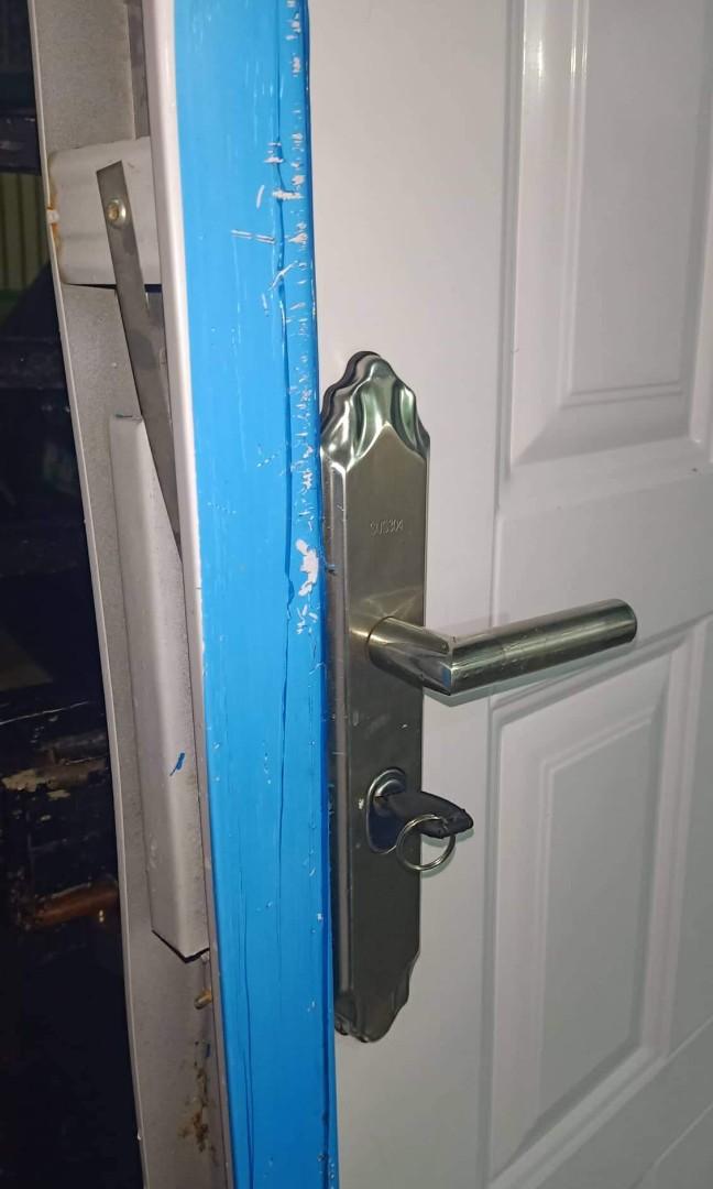 VTT Steel Door Complete Set, Furniture & Home Living, Security & Locks ...