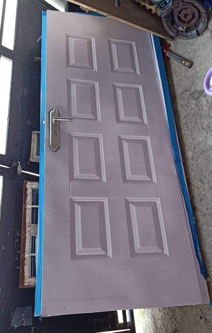 VTT Steel Door Complete Set, Furniture & Home Living, Security & Locks ...