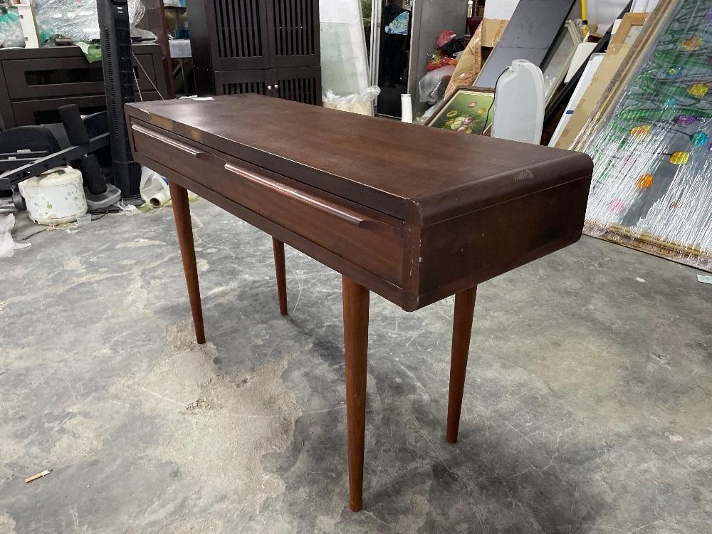 Wooden Console Table with 2 Drawers Dark Brown Colour / Meja Konsol ...