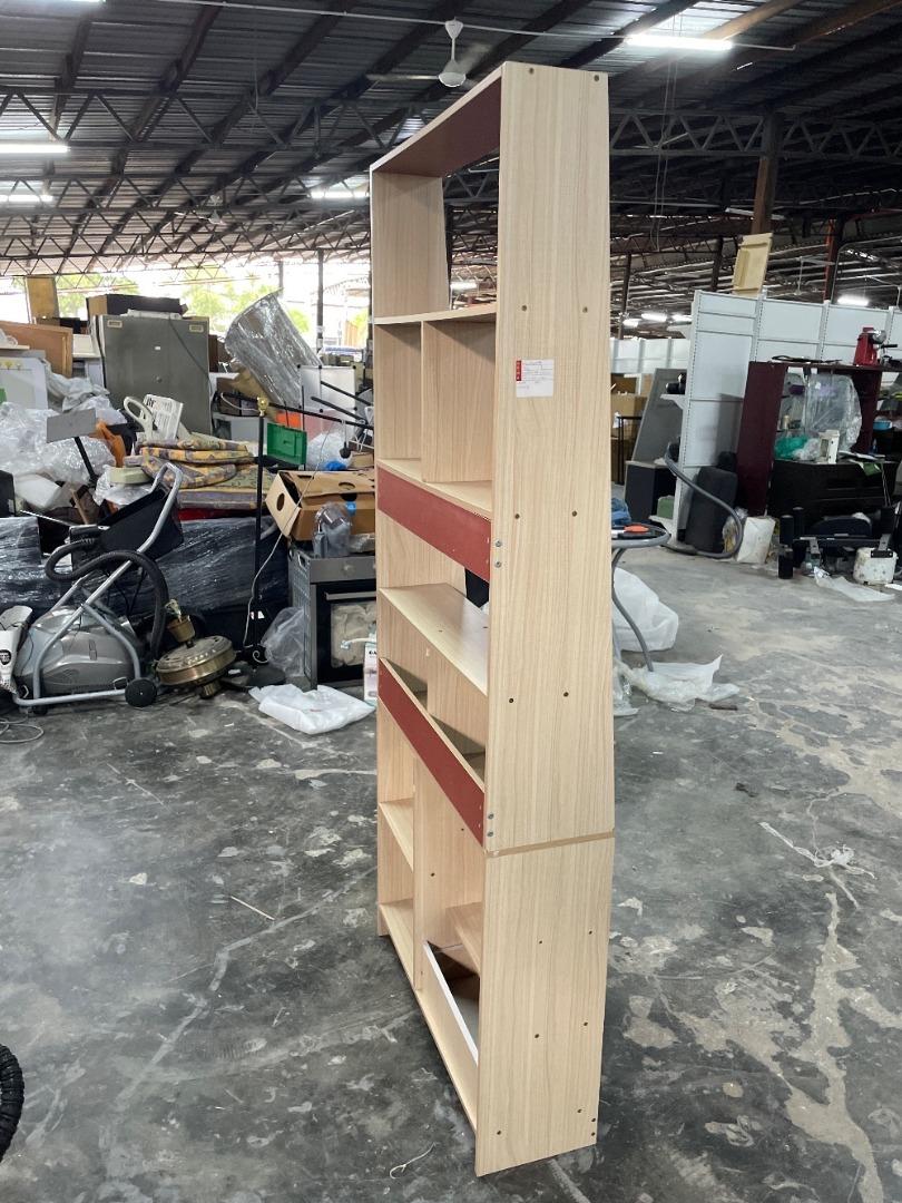 Wooden Multi Rack Book Shelves / Rak Buku Berbilang Rak Kayu, Furniture ...