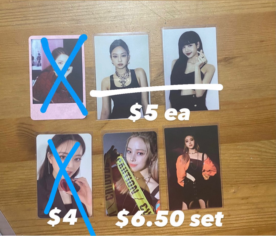 wts girl groups blackpink itzy pcs pc yuna ryujin jisoo jennie lisa lalisa, Hobbies & Toys ...