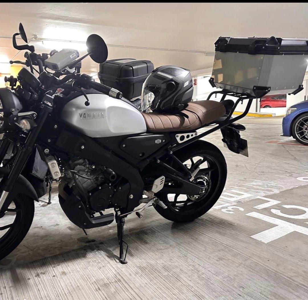 XSR155 rack and aluminium top box, Motorcycles, Motorcycle Accessories ...