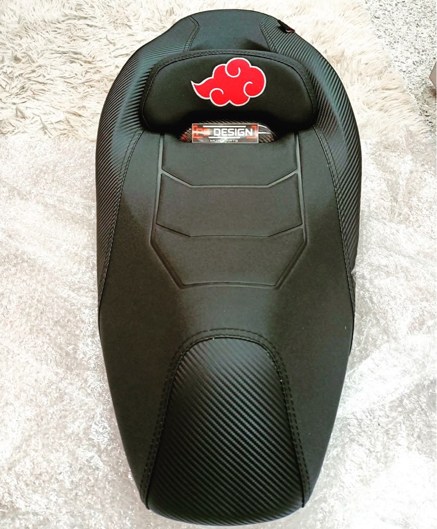 Yamaha Aerox sports seat with carbon custom Akatsuki embroidery V1 ...