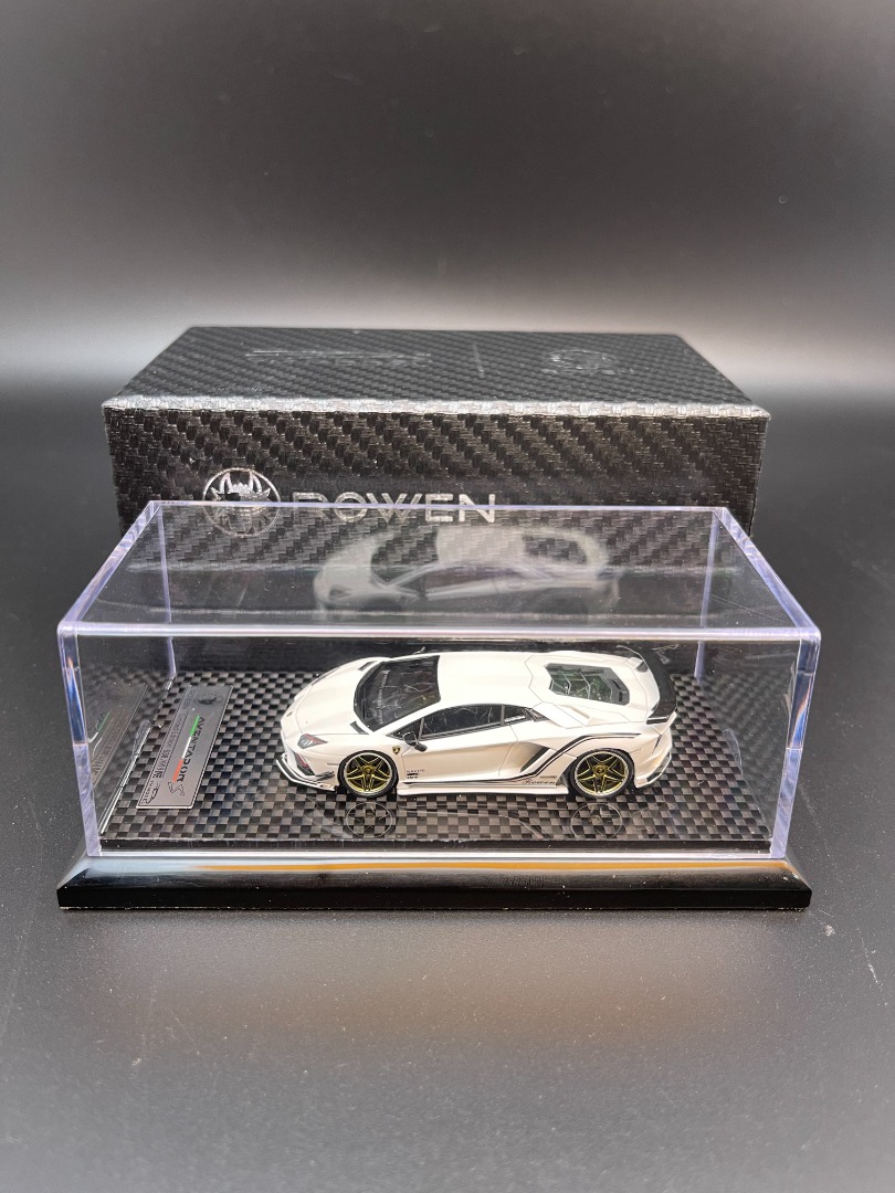 YM Model Advance Edition Rowen Aventador S LP740-4 pearl white 1/64 1: ...