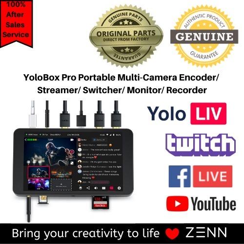 YoloBox Pro Portable Multi-Camera Encoder/ Streamer/ Switcher/ Monitor/ Recorder, Photography ...