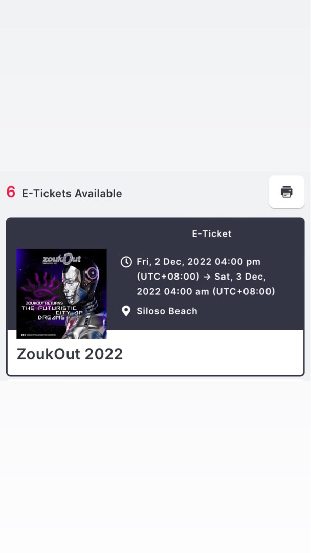 ZoukOut Tickets, Tickets & Vouchers, Event Tickets on Carousell