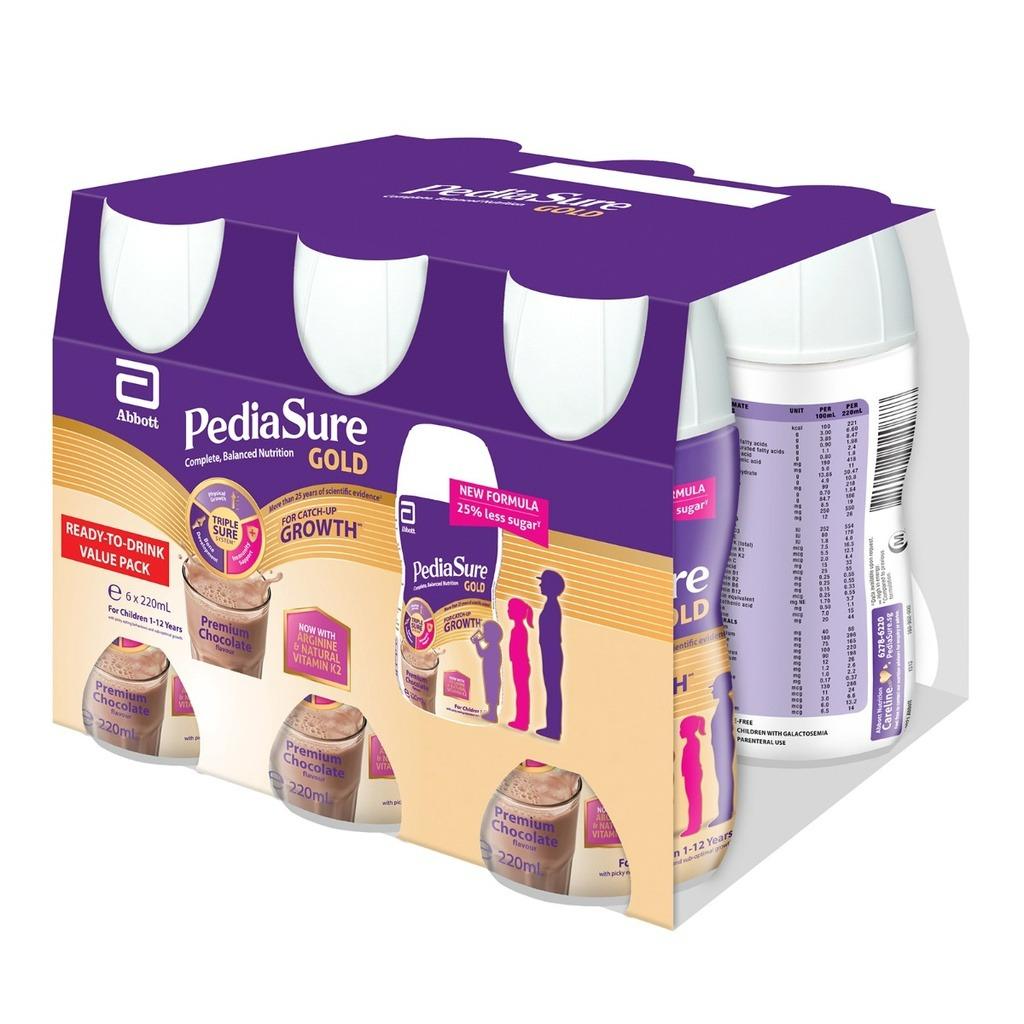 [220ml x 24 bottles] PediaSure Gold Ready to Drink Classic Vanilla ...