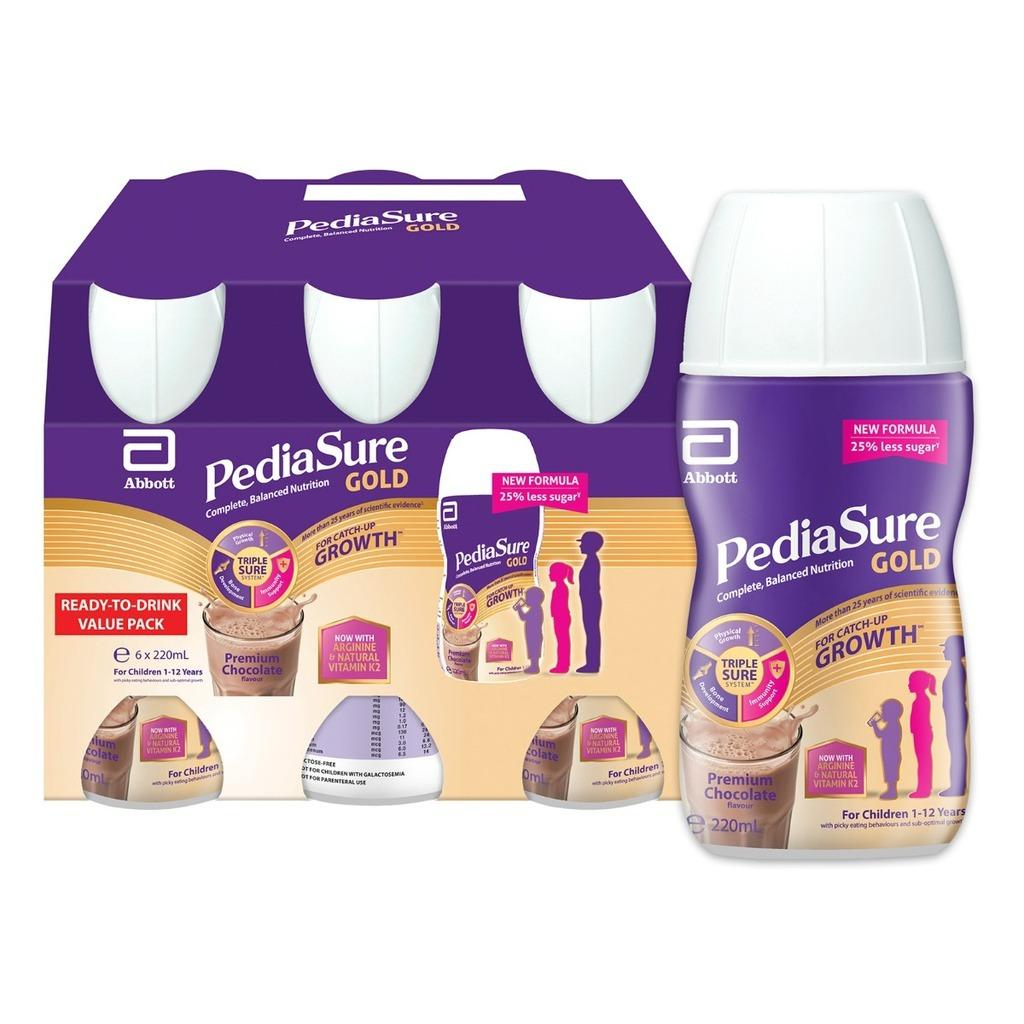 [220ml x 24 bottles] PediaSure Gold Ready to Drink Classic Vanilla ...