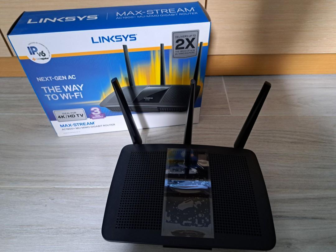 二手 LINSYS Router 雙頻 路由器 三天線 1000M 上網, 電腦＆科技, 電腦周邊及配件, Wifi及上網相關產品 ...