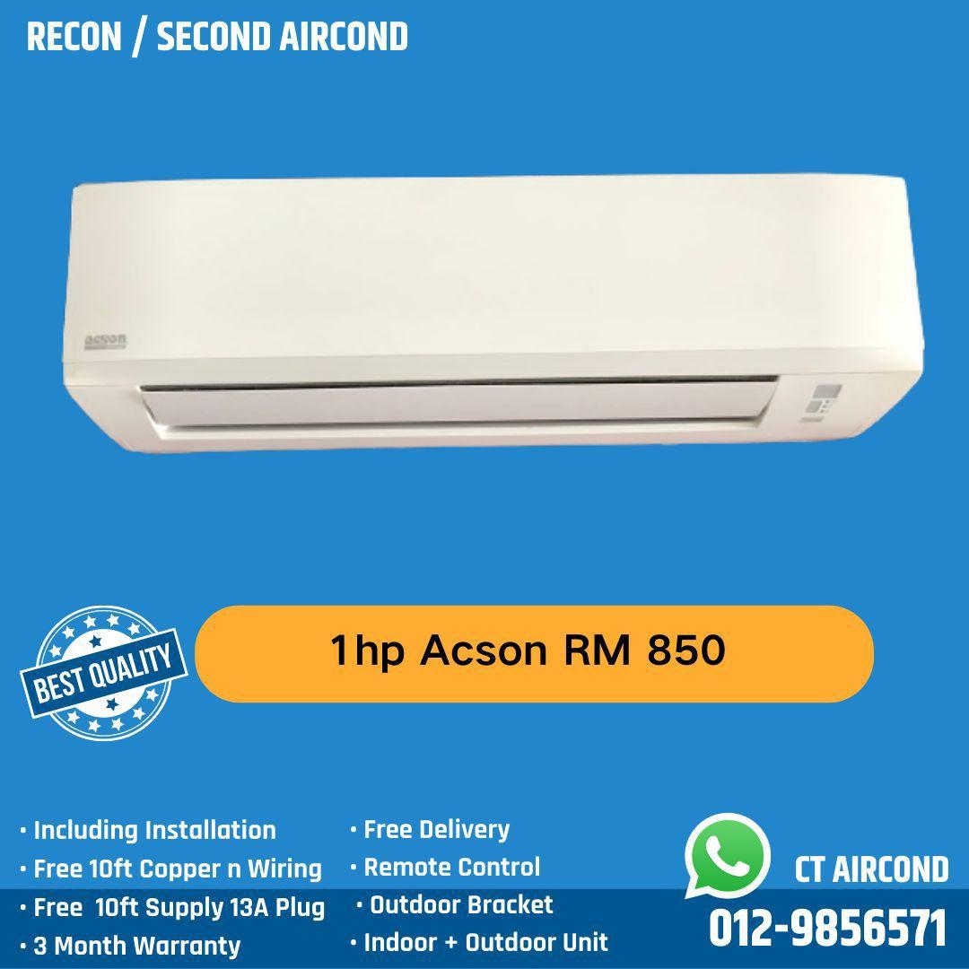 Ac388 1hp Acson Aircond, TV & Home Appliances, Air Conditioners ...