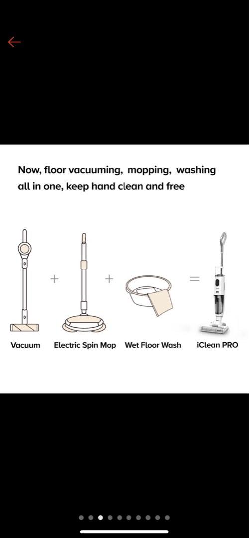 Airbot iClean Pro Wet Dry Vacuum, Furniture & Home Living, Cleaning ...