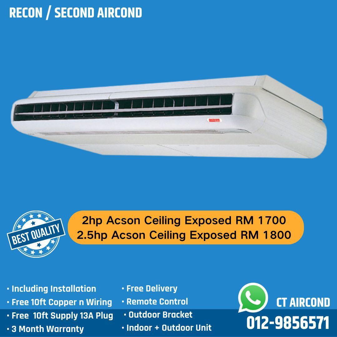 Aircond 2hp Ceiling Exposed Ac372, TV & Home Appliances, Air ...