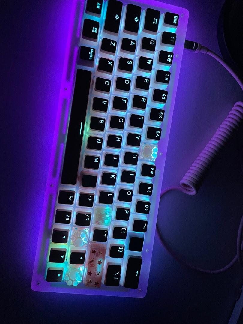 Akko acrylic 64 mechanical keyboard set, Computers & Tech, Parts ...