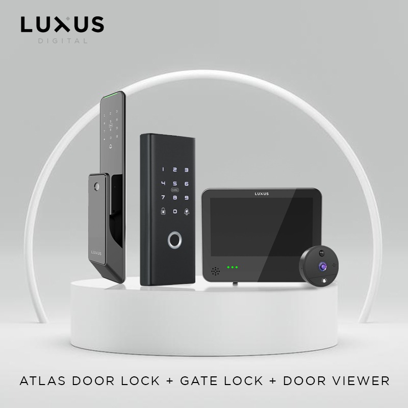 ATLAS Door Lock + DG2 Gate Lock + DV2 Door Viewer, Furniture & Home ...