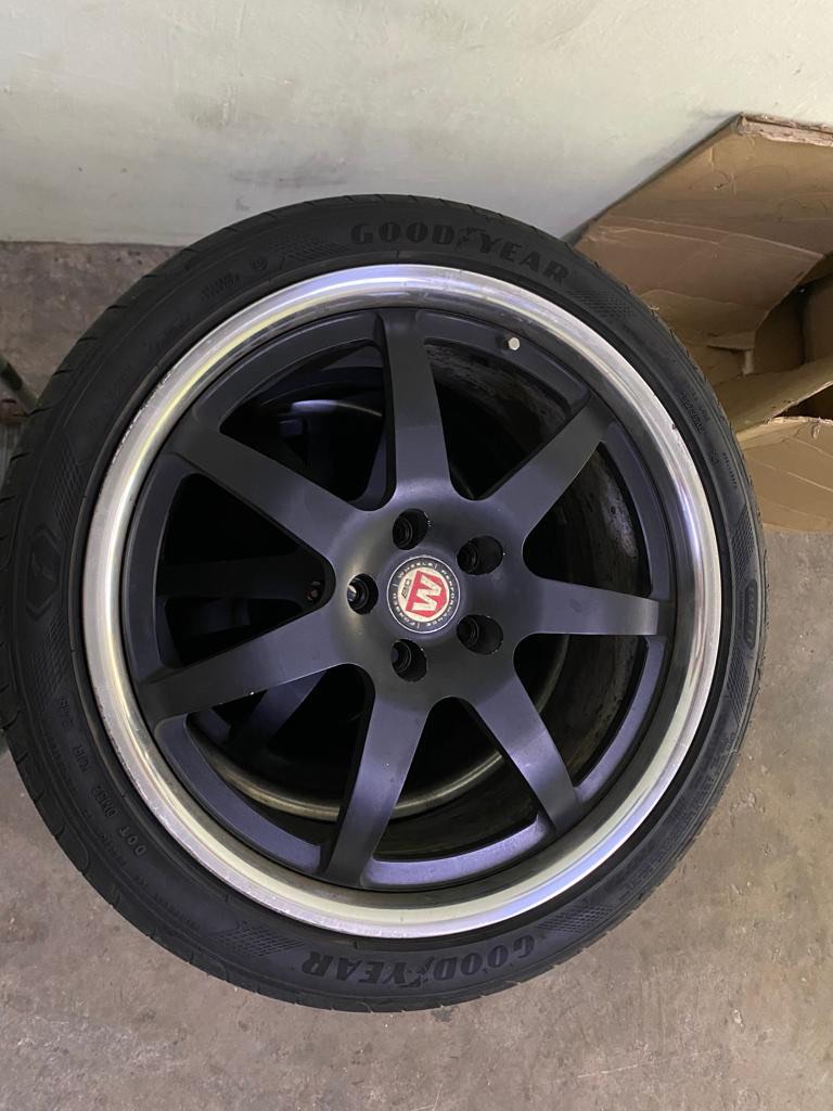 BC REPLICA 19 Inch 5x112 Rims with Tyres, Car Accessories, Tyres & Rims ...