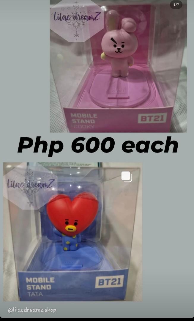 BTS BT21 Figure Mobile Phone Stand, Hobbies & Toys, Memorabilia ...