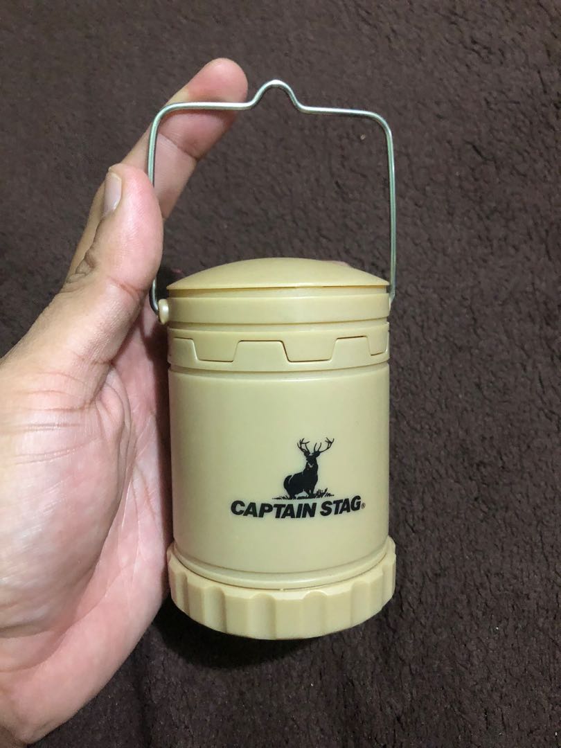 Captain stag outdoor small portable pull up lantern, Sports Equipment ...