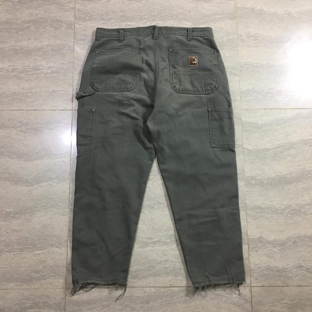 Carhartt B136 M0S Carpenter Double knee work pants, Men's Fashion, Bottoms, Jeans on Carousell