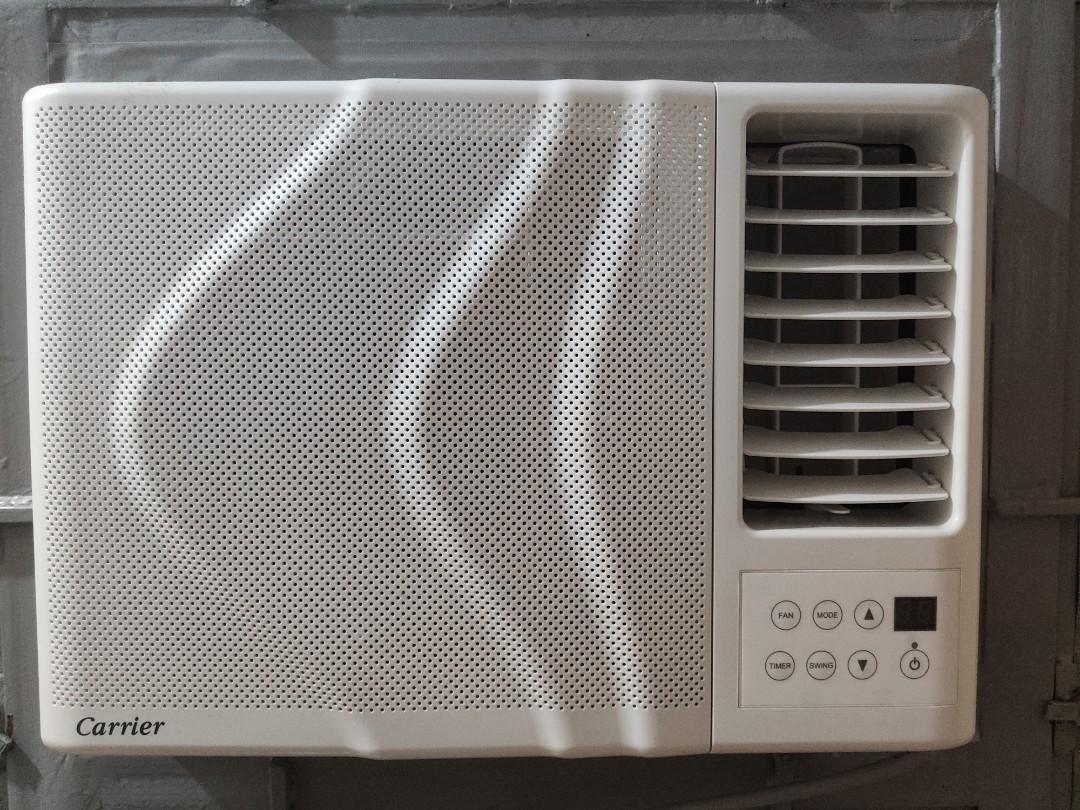 Carrier Aura Window Type Side Discharge 1.0hp, TV & Home Appliances ...
