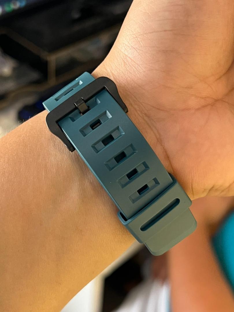 CASIO Lap Memory Digital Blue Resin Band Men's Watch Black Dial WS ...