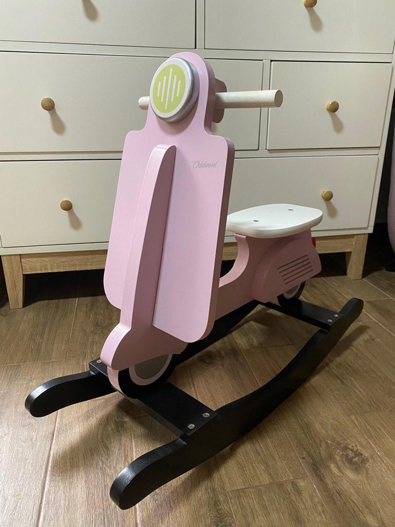Childhome Wood Rocking Vespa Scooter, Babies & Kids, Infant Playtime on ...