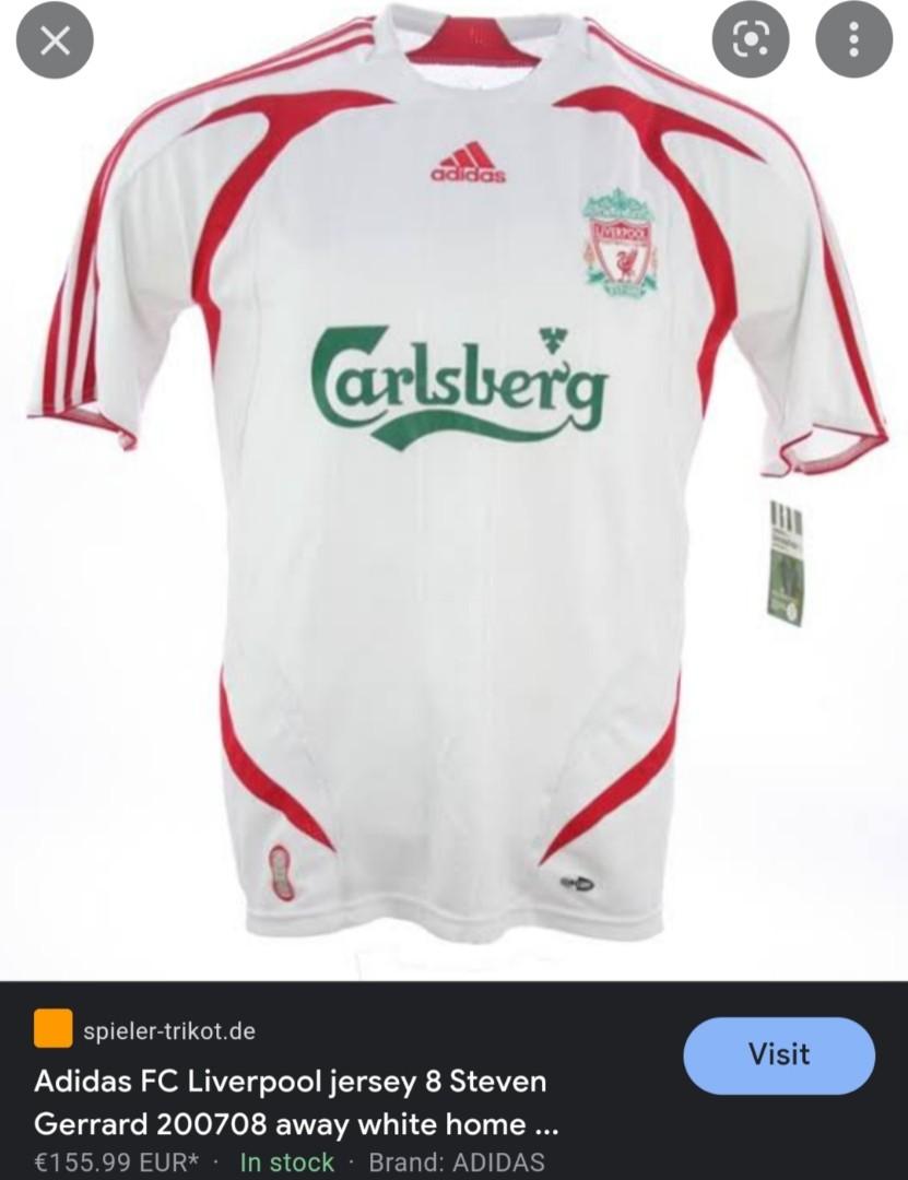CLASSIC ADIDAS LIVERPOOL F.C 2007-08 AWAY KIT | #8 Steven Gerrard ...