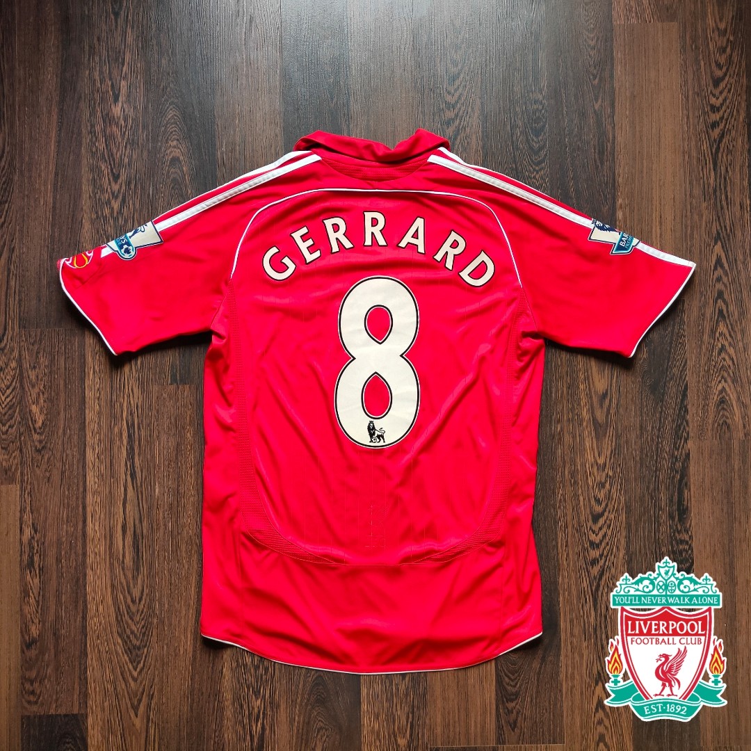 CLASSIC ADIDAS LIVERPOOL F.C 2006-08 HOME KIT | #8 Steven Gerrard ...