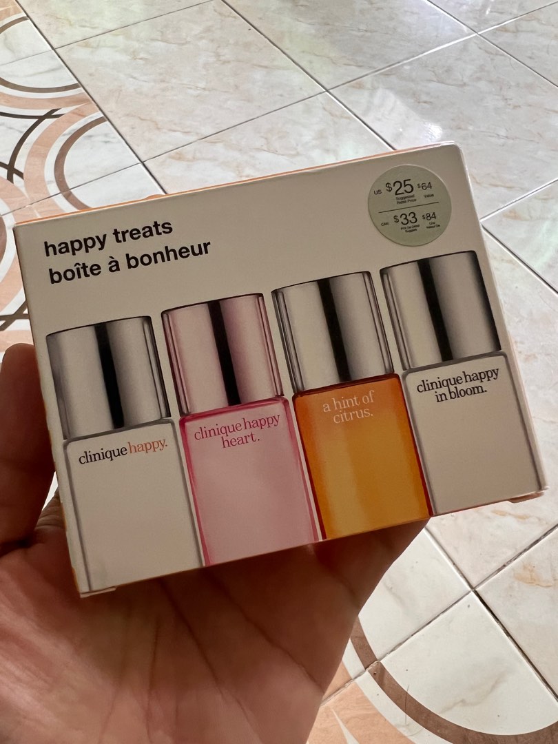 CLINIQUE Happy Treats mini travel set, Beauty & Personal Care ...