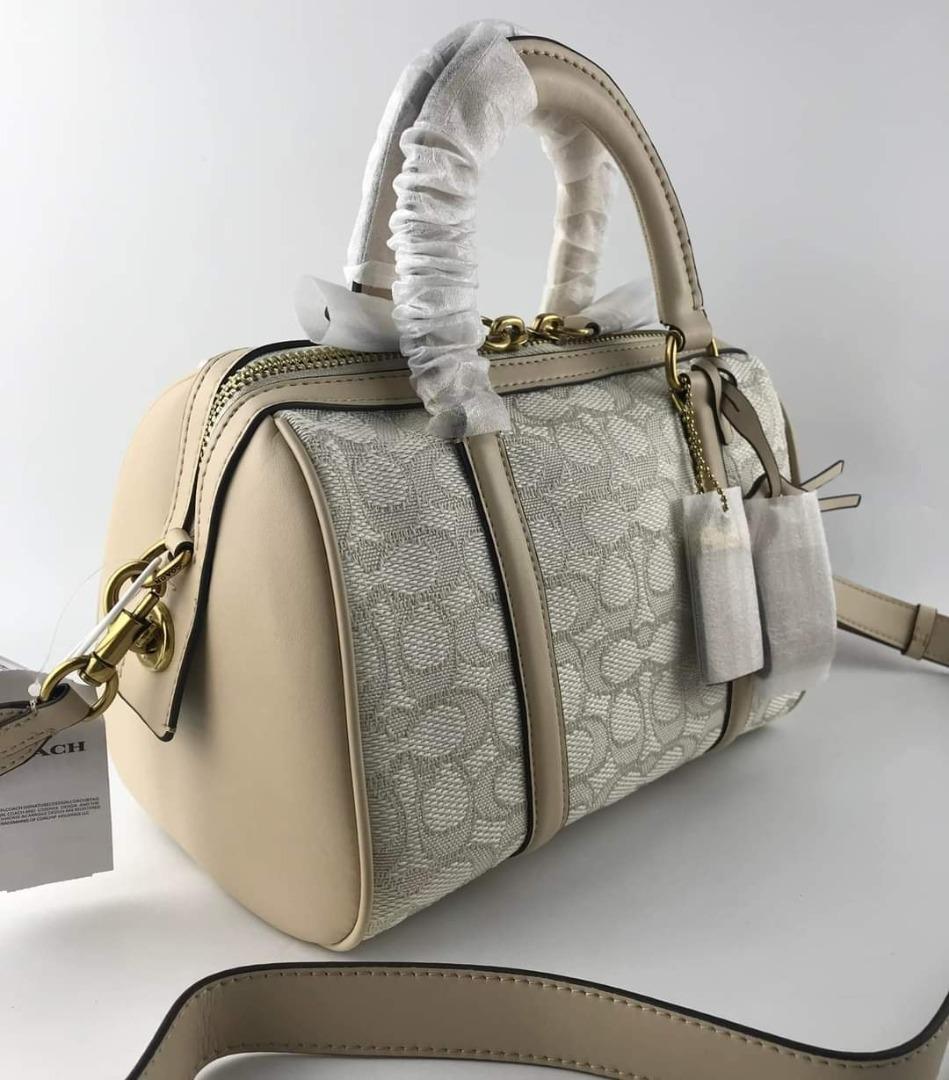 COACH RUBY 25 SIGNATURE LOGO JACQUARD SATCHEL BAG — P 3500 , Women's ...