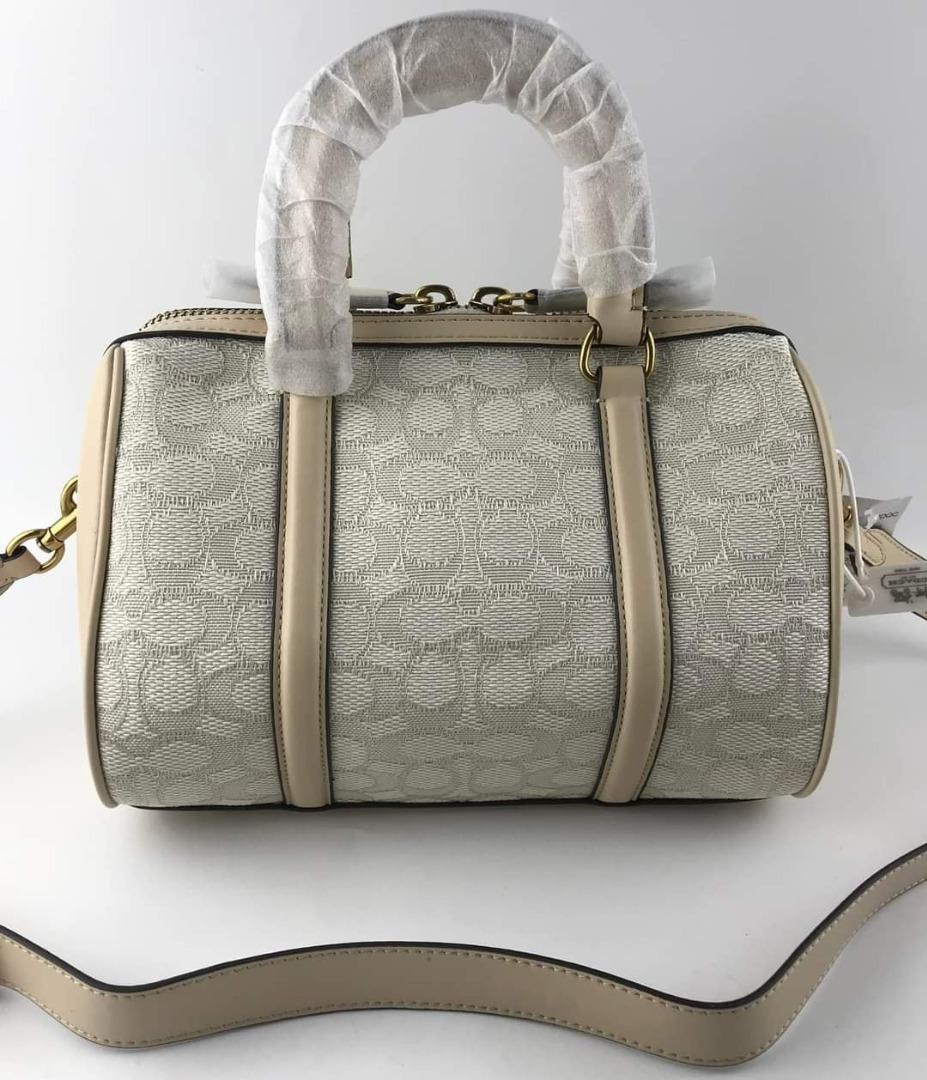 COACH RUBY 25 SIGNATURE LOGO JACQUARD SATCHEL BAG — P 3500 , Women's ...