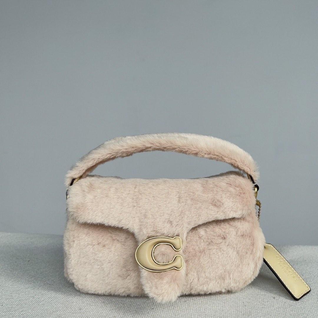 Coach Shearling Mini Tabby 18 Bag, Women's Fashion, Bags & Wallets ...