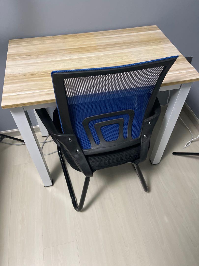 Computer table and chair, Furniture & Home Living, Furniture, Tables ...