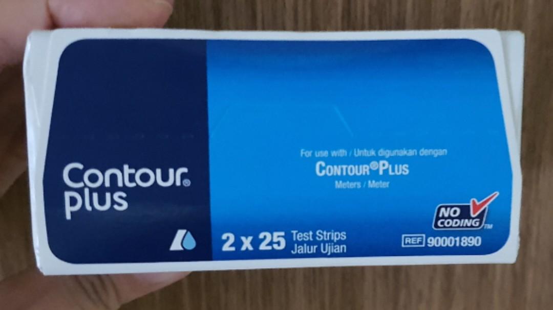 Contour Plus Glucose Test Strip (2 x 25s), Health & Nutrition, Health ...