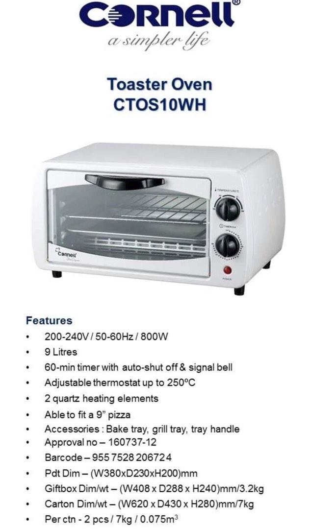 Cornell Toaster Oven, TV & Home Appliances, Kitchen Appliances, Ovens ...