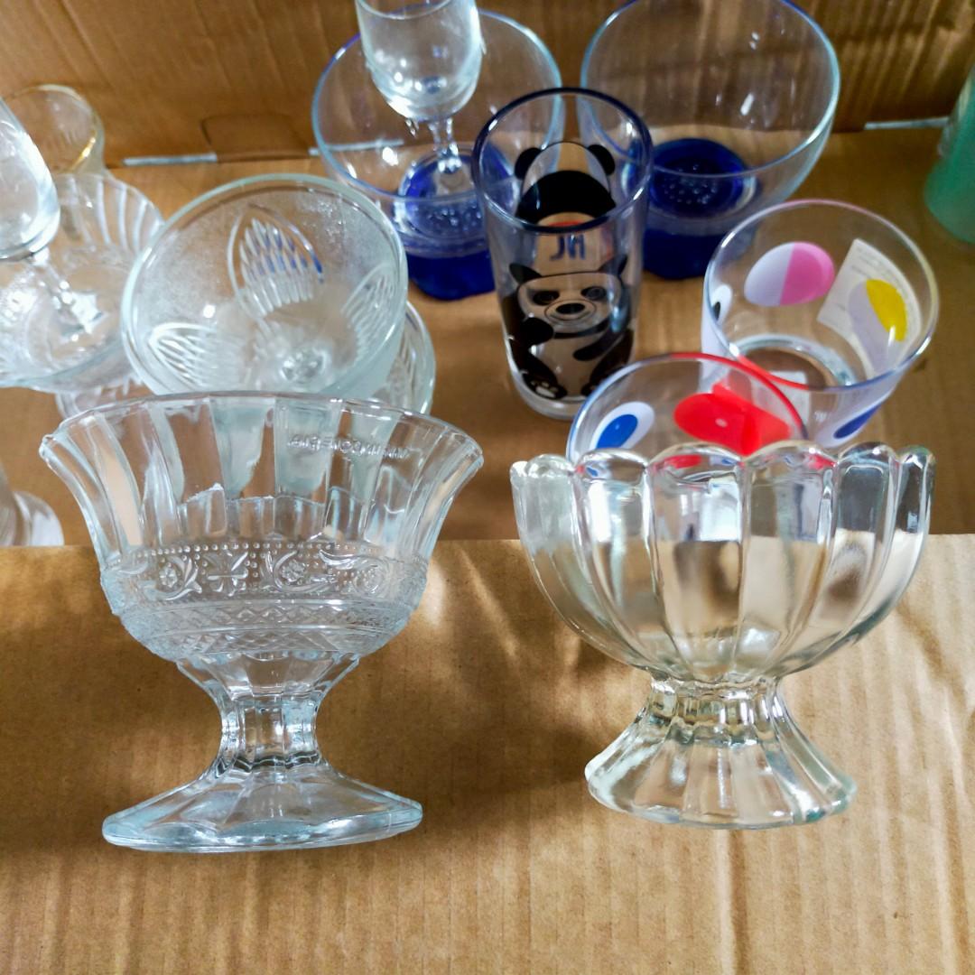 crystal glass cup & dessert, sundae,, Furniture & Home Living ...