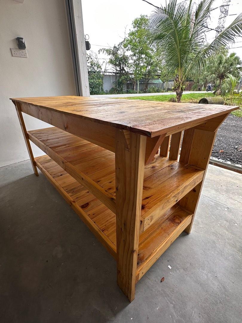 Custom Meja Kayu Pallet, Furniture & Home Living, Furniture, Tables ...