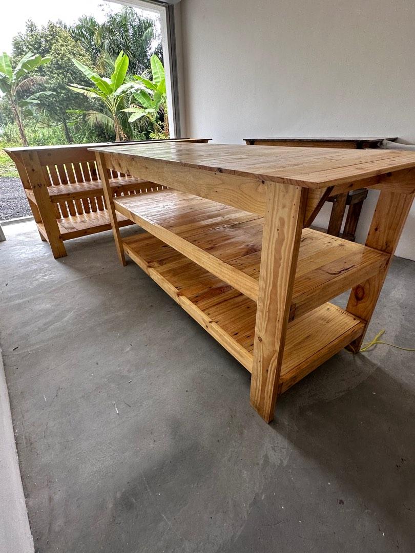 Custom Meja Kayu Pallet, Furniture & Home Living, Furniture, Tables ...